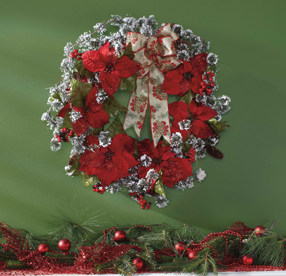 Poinsettia Wreath - FloraCraft