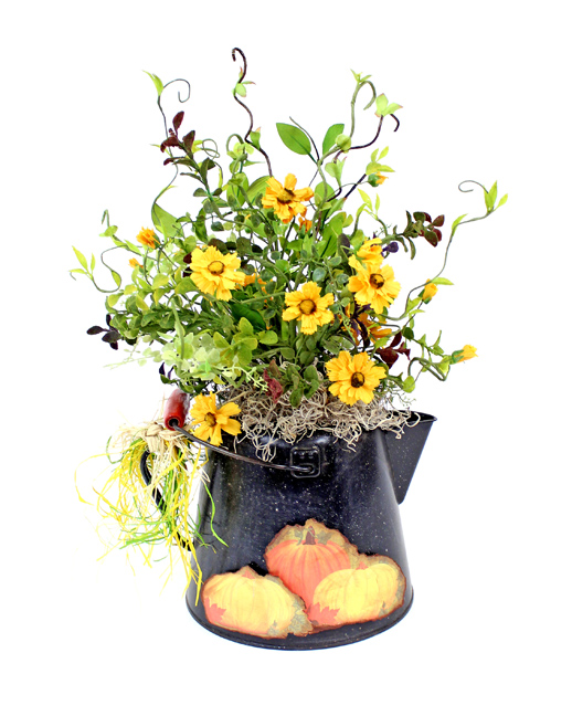 Repurposed Coffee Pot - FloraCraft