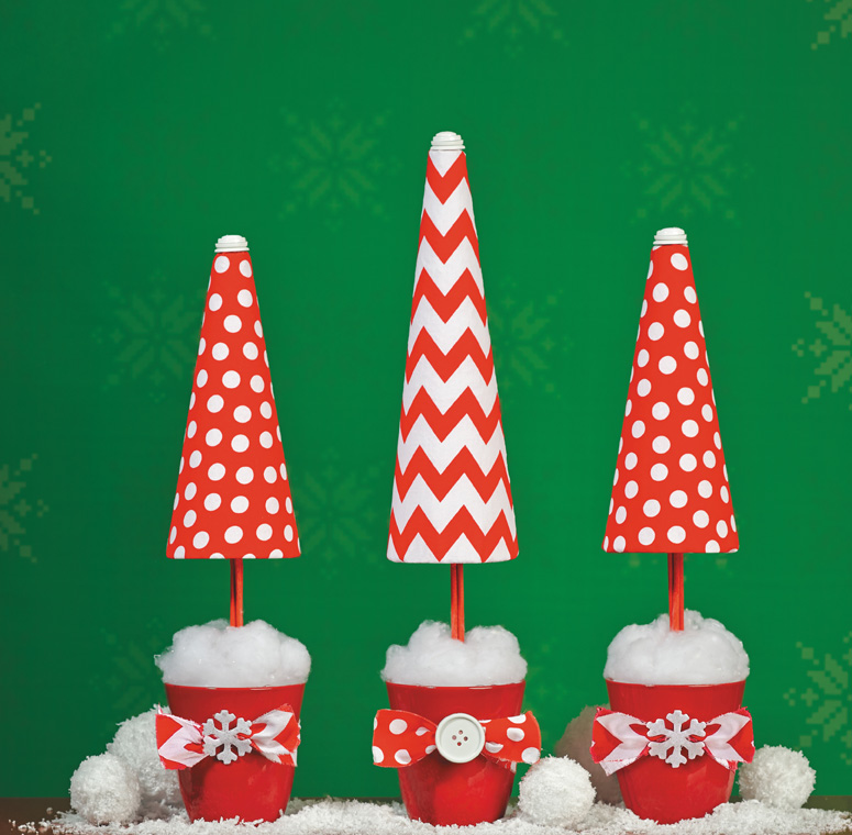 Fabric Cone Topiaries - FloraCraft Fabric Cone Topiaries - FloraCraft