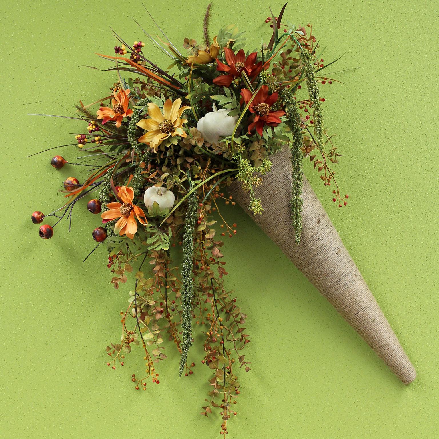 Jute-Wrapped Cone Sconce - FloraCraft