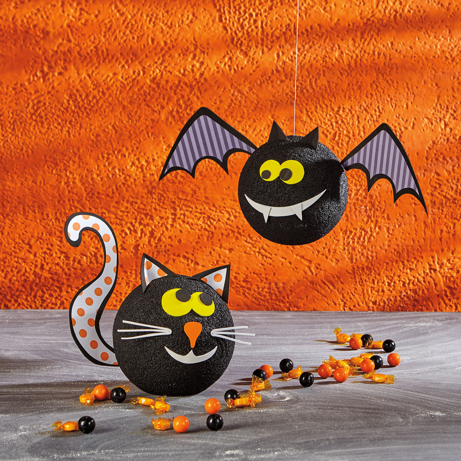 Halloween Cat and Bat - FloraCraft