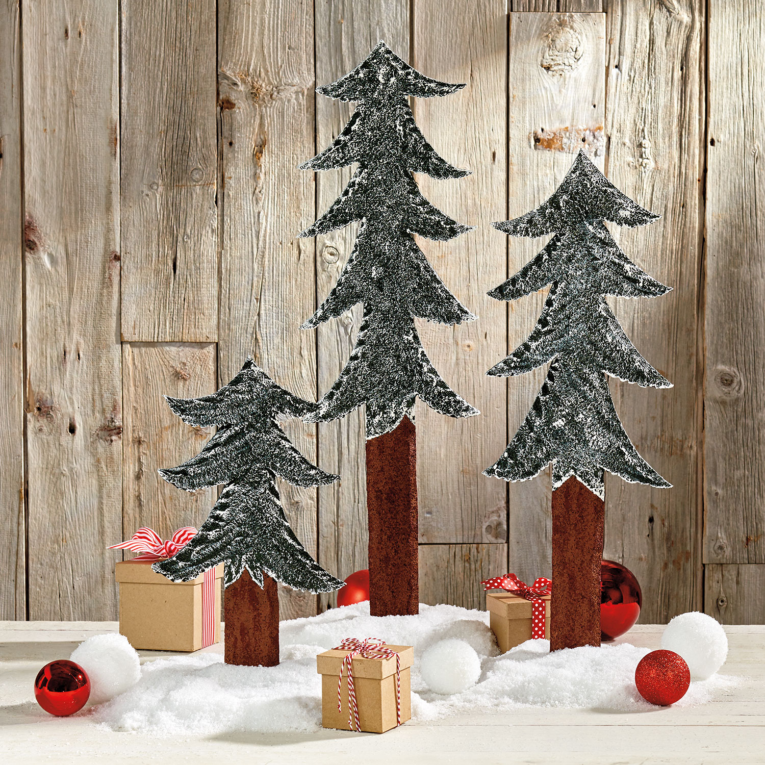 Hand-Carved Pine Trees - FloraCraft