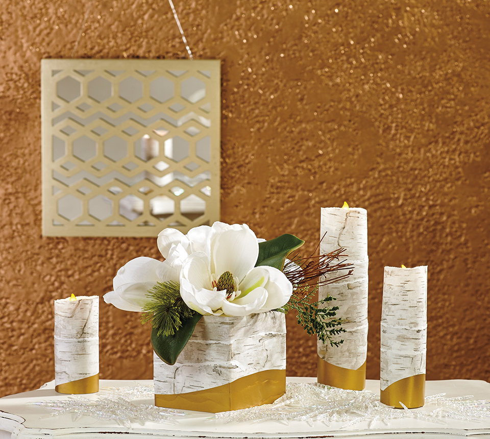 Gold-Dipped Cube Arrangement - FloraCraft