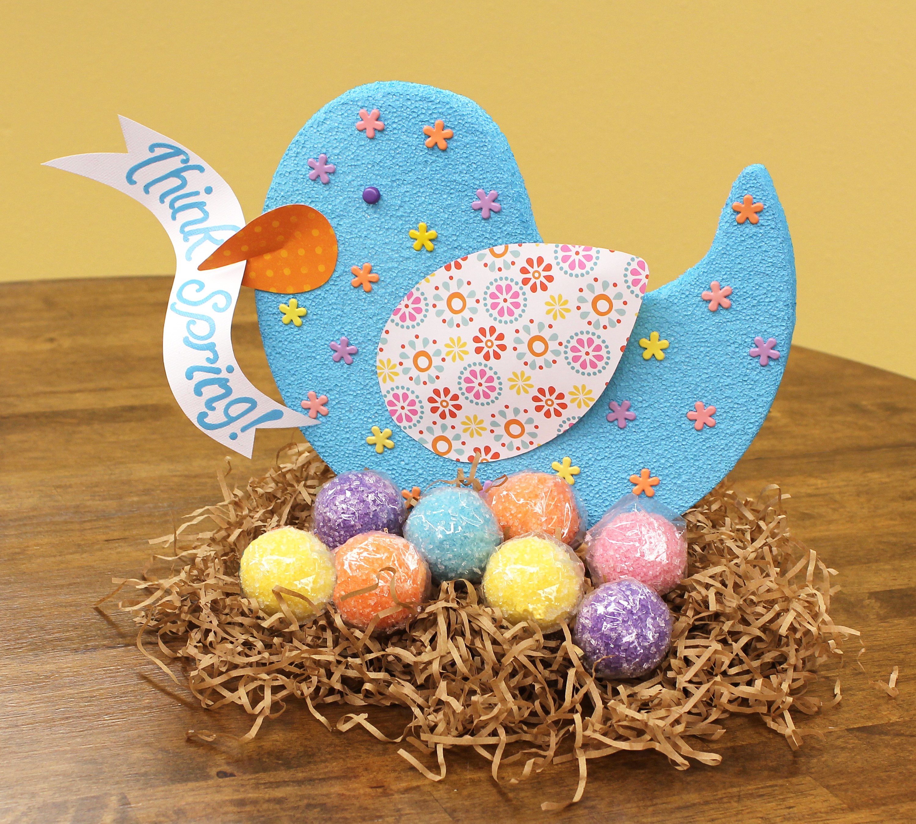 Blue Bird Cake Pop Nest - FloraCraft