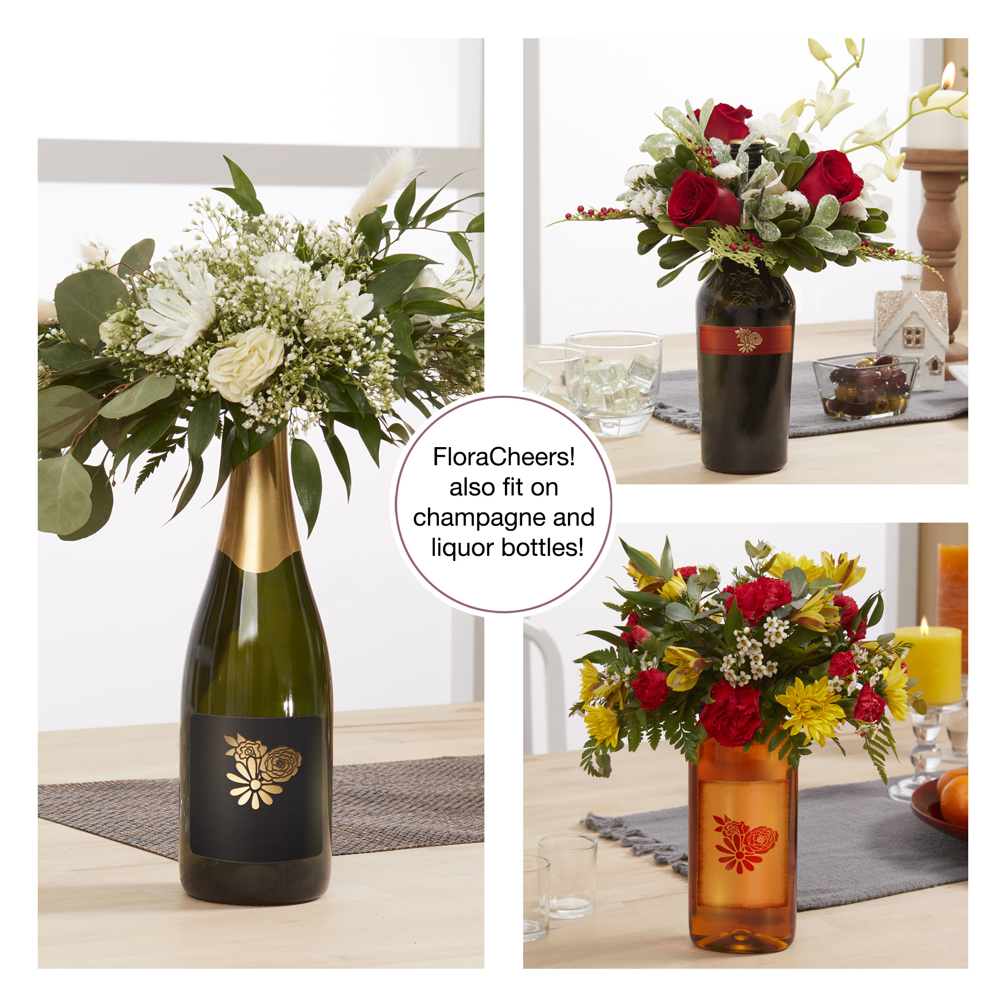FloraCheers!® Bottle Bouquet Arrangement - FloraCraft