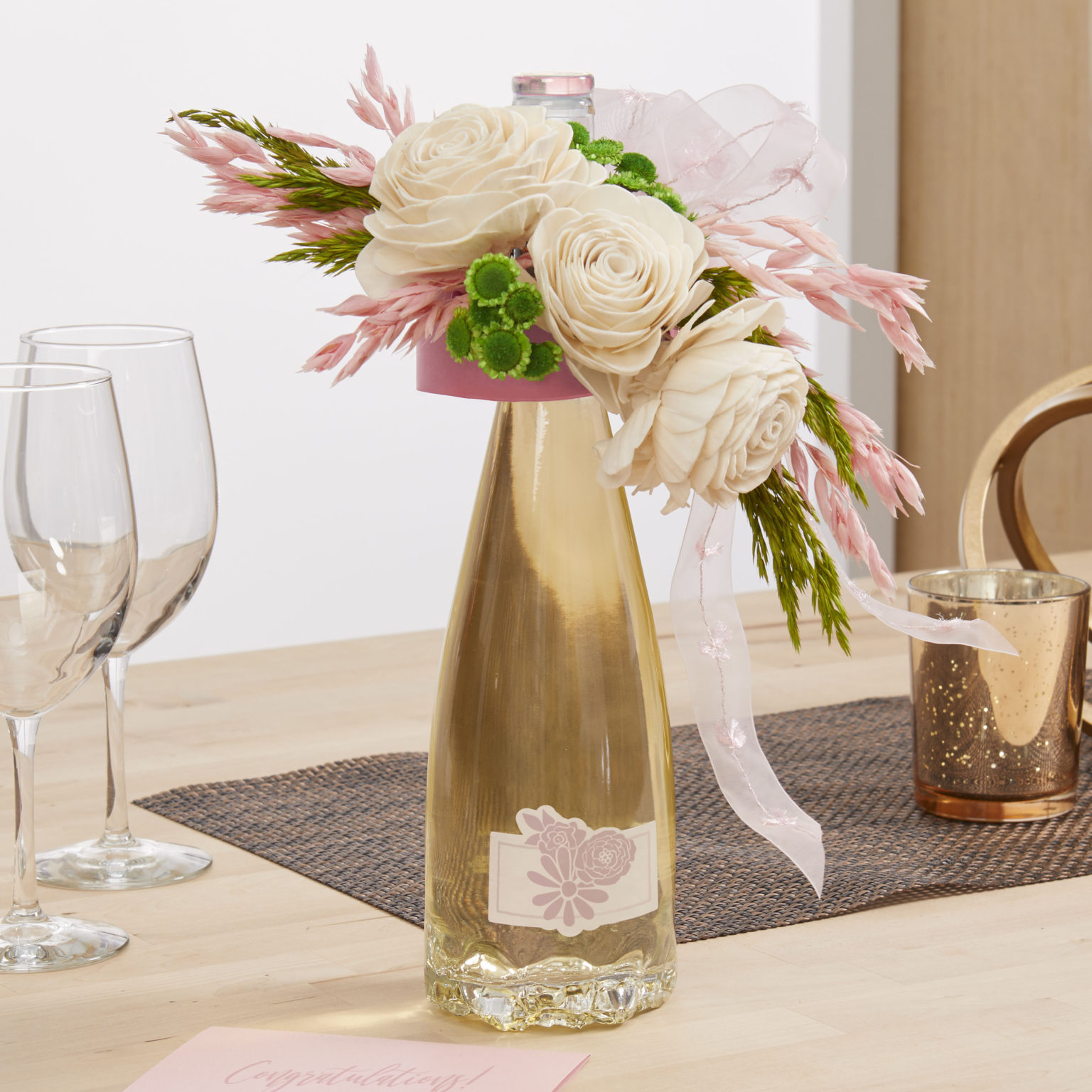 FloraCheers!® Bottle Bouquet Arrangement - FloraCraft