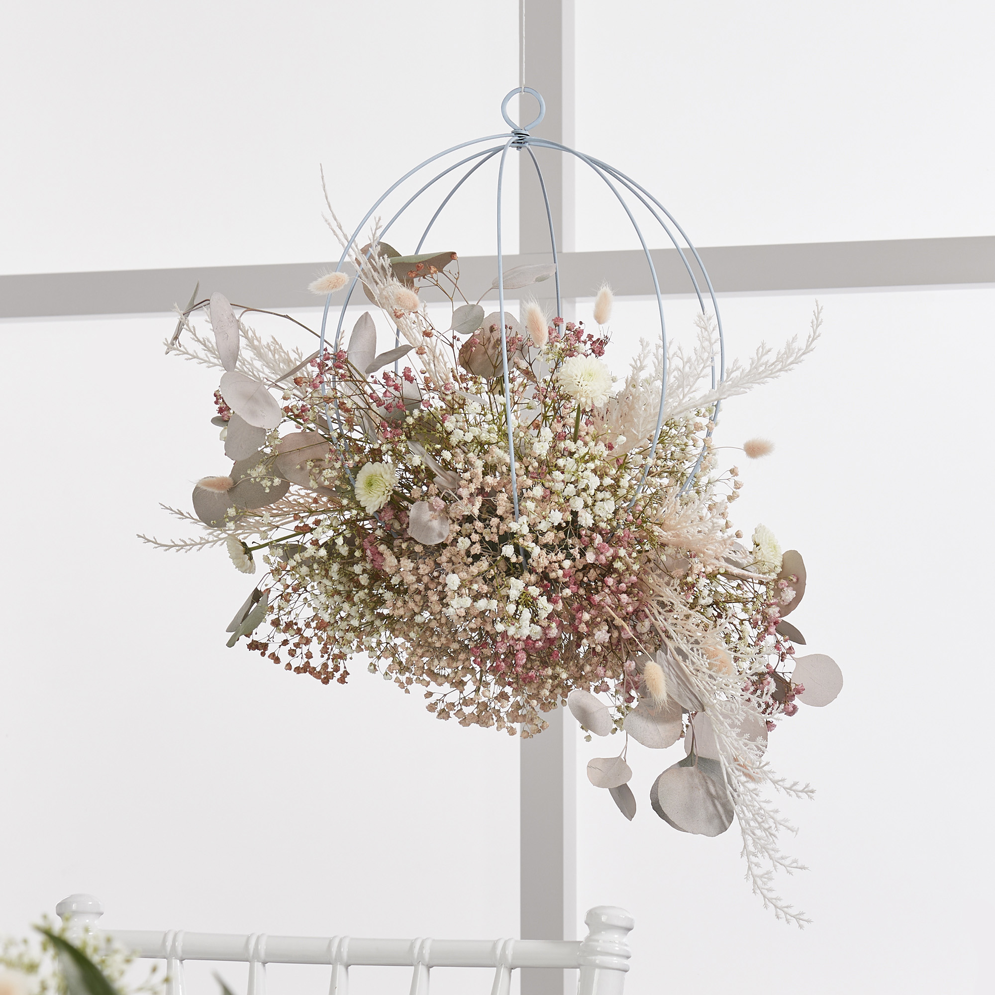 Pale Pink Dried Floral Sphere - FloraCraft